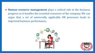 Top-Notch Techniques for Improving Human Resource Management | PPTX