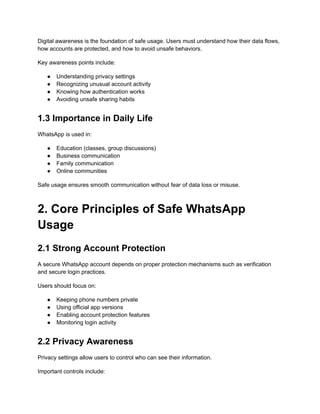 Ultimate Guide to WhatsApp Account Security, Privacy & Safe Usage in ...