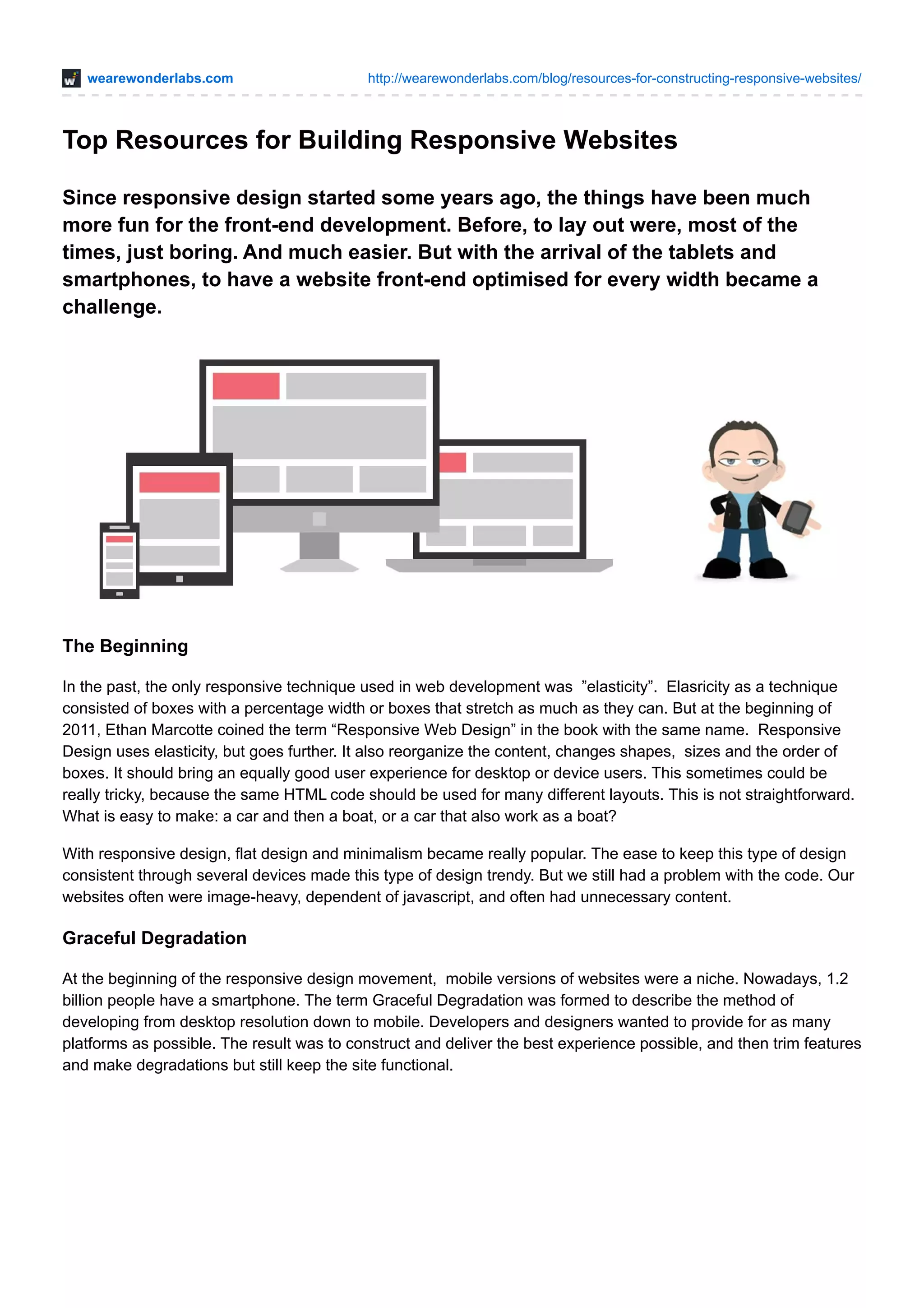 Top Resources to Create Responsive Web Design | PDF