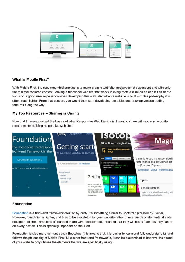 Top Resources to Create Responsive Web Design | PDF