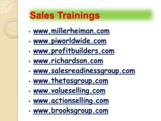 10 Top Sales Trainings | PPTX