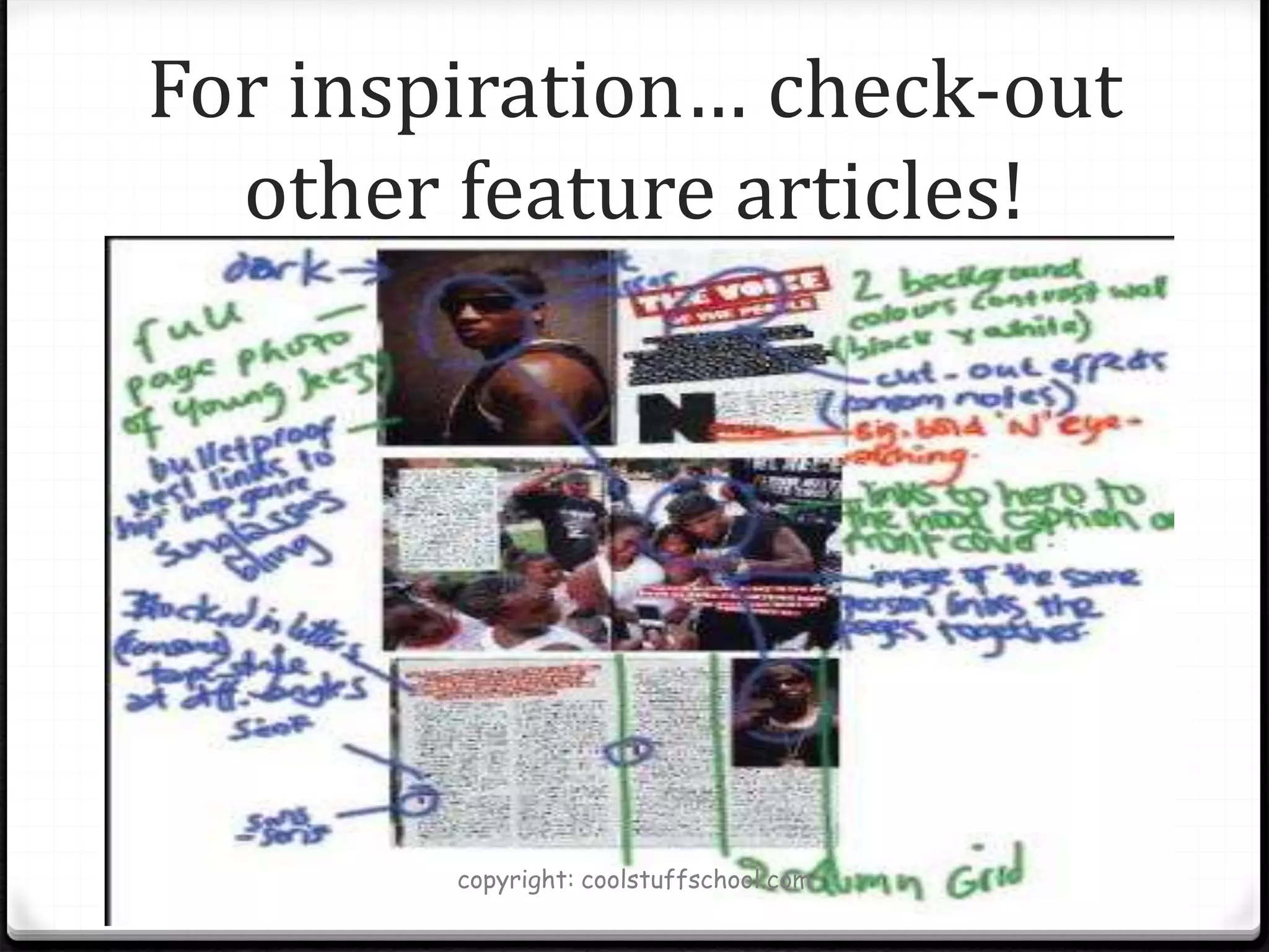 Top tips for "how to" write a Feature Article | PPTX