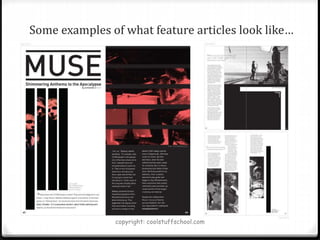 Top tips for writing feature articles | PPTX