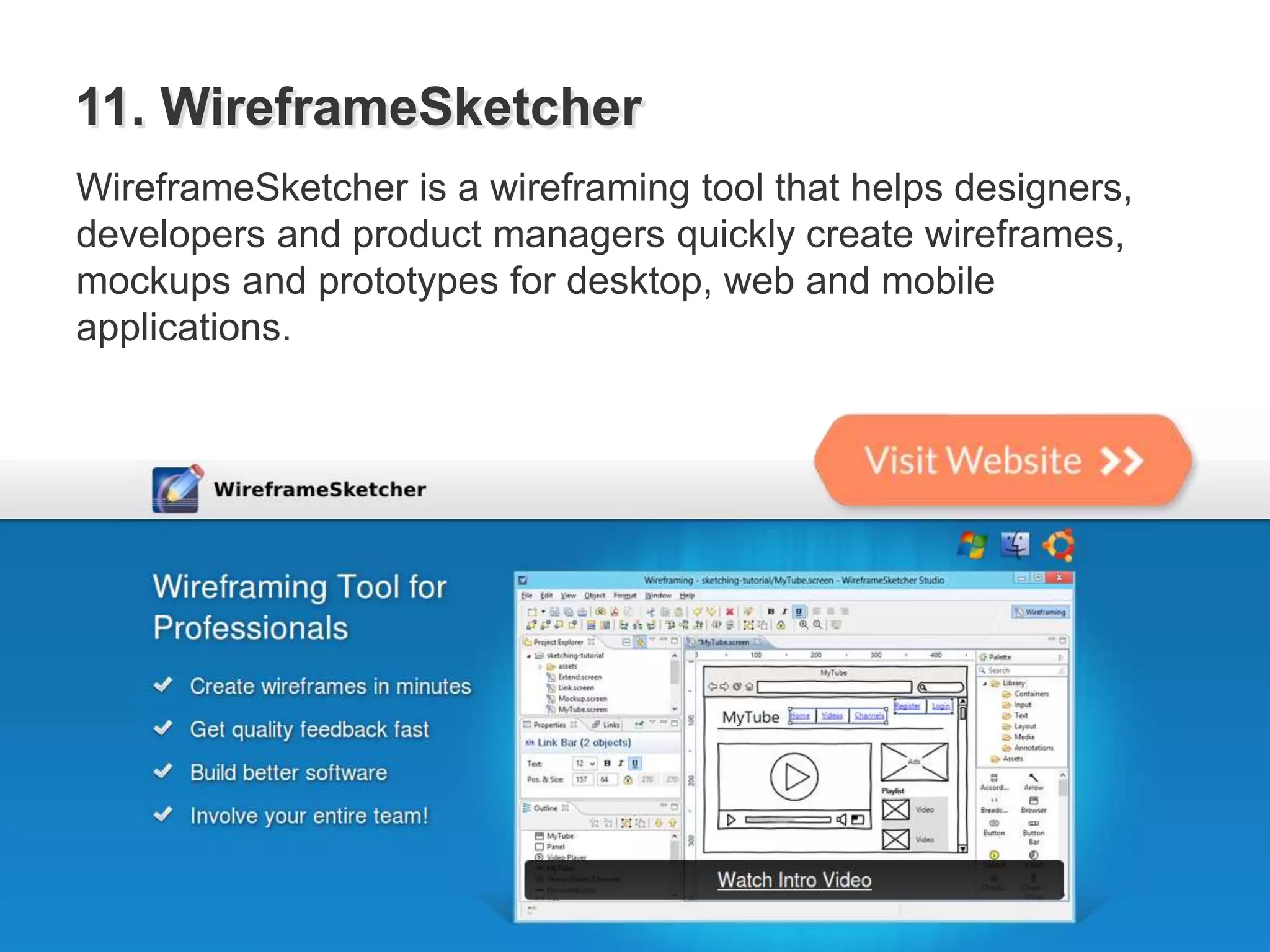 Top wireframing tools for mobile apps | PPTX