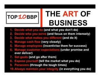 Top10 Basic Business Principles | PDF