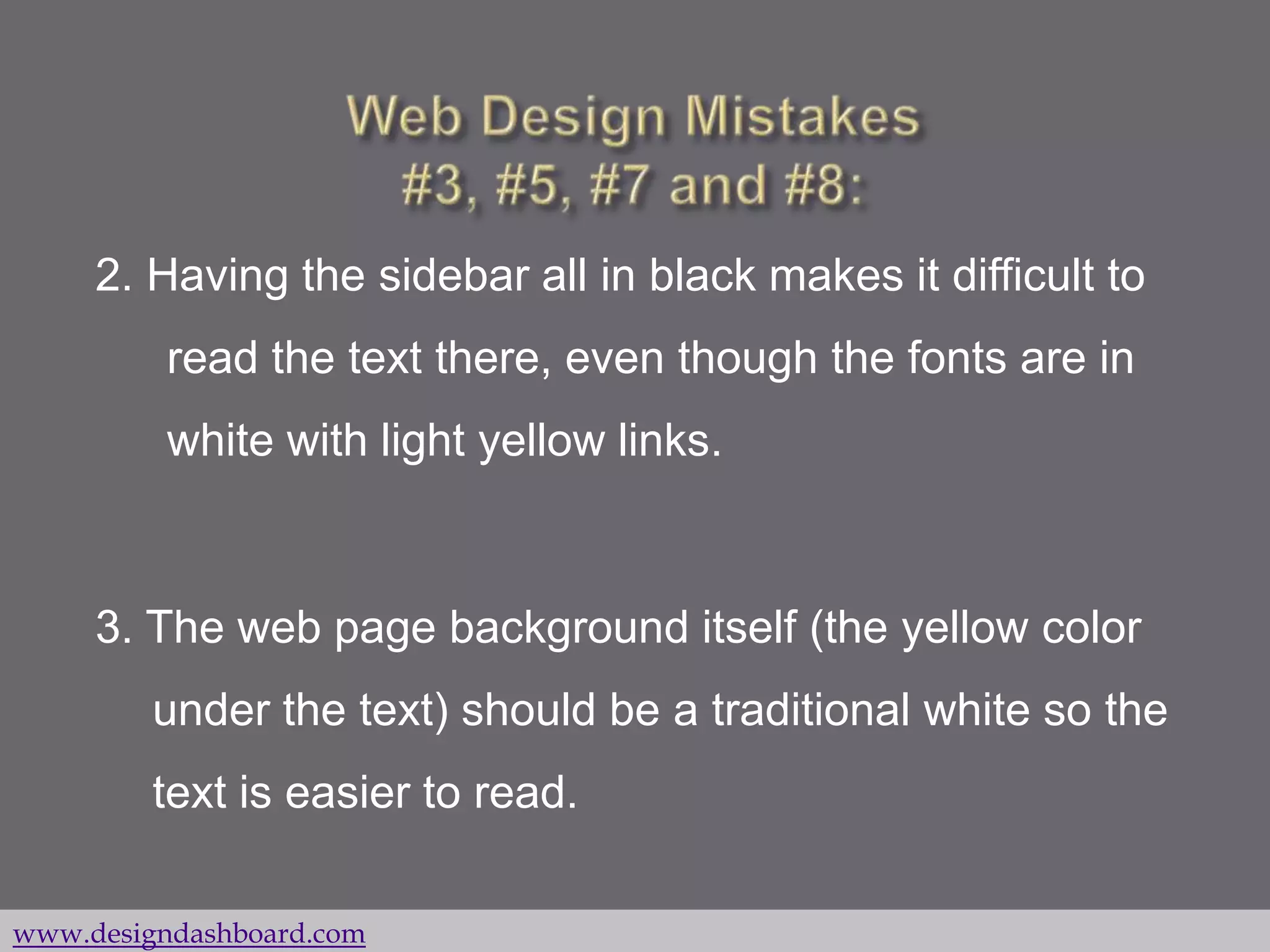 Top 10 Graphic Design Mistakes - Part 1 | PPTX