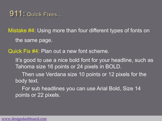 Top 10 Graphic Design Mistakes - Part 4 | PPT
