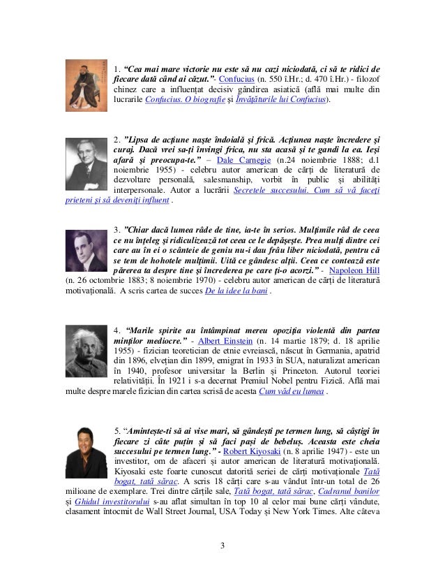 Top 100 cele mai motivationale citate din toate timpurile | PDF