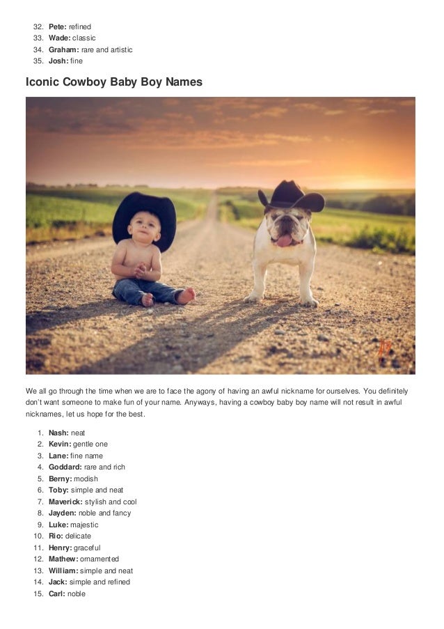 Top 100 Cute Cowboy Baby Boy Names Cute Nicknames Top 100 Cute Cowboy Baby Boy Names Cute Nicknames