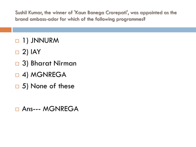 Top 100 general knowledge question answers 2 | PPT