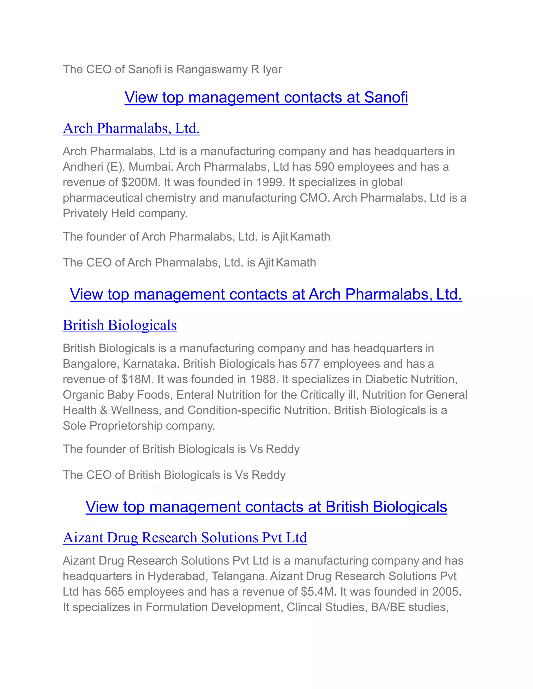 Top 100 pharma companies in india converted | PPTX
