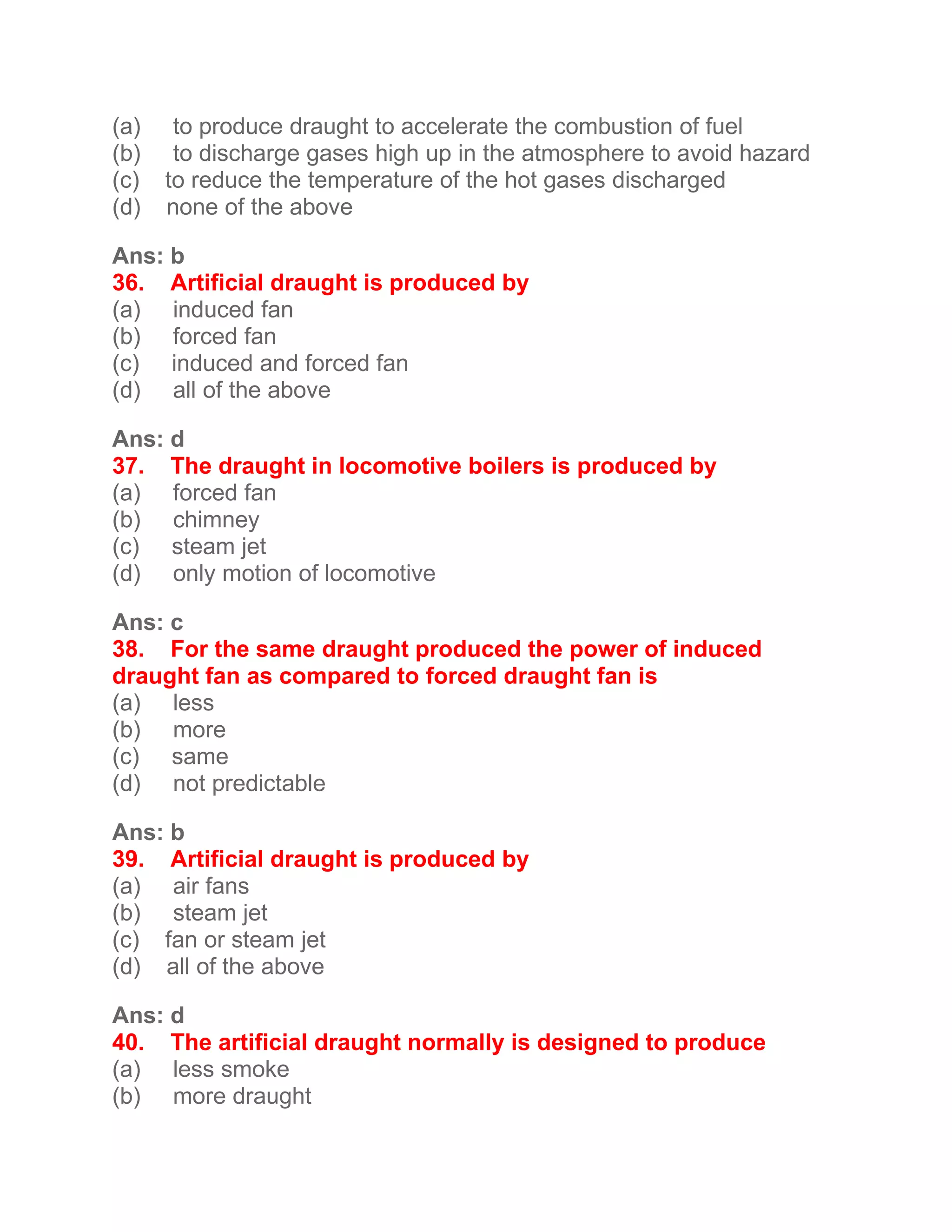 Top 100 power plant engineering objective questions & answers | PDF