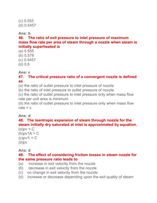 Top 100 power plant engineering objective questions & answers | PDF