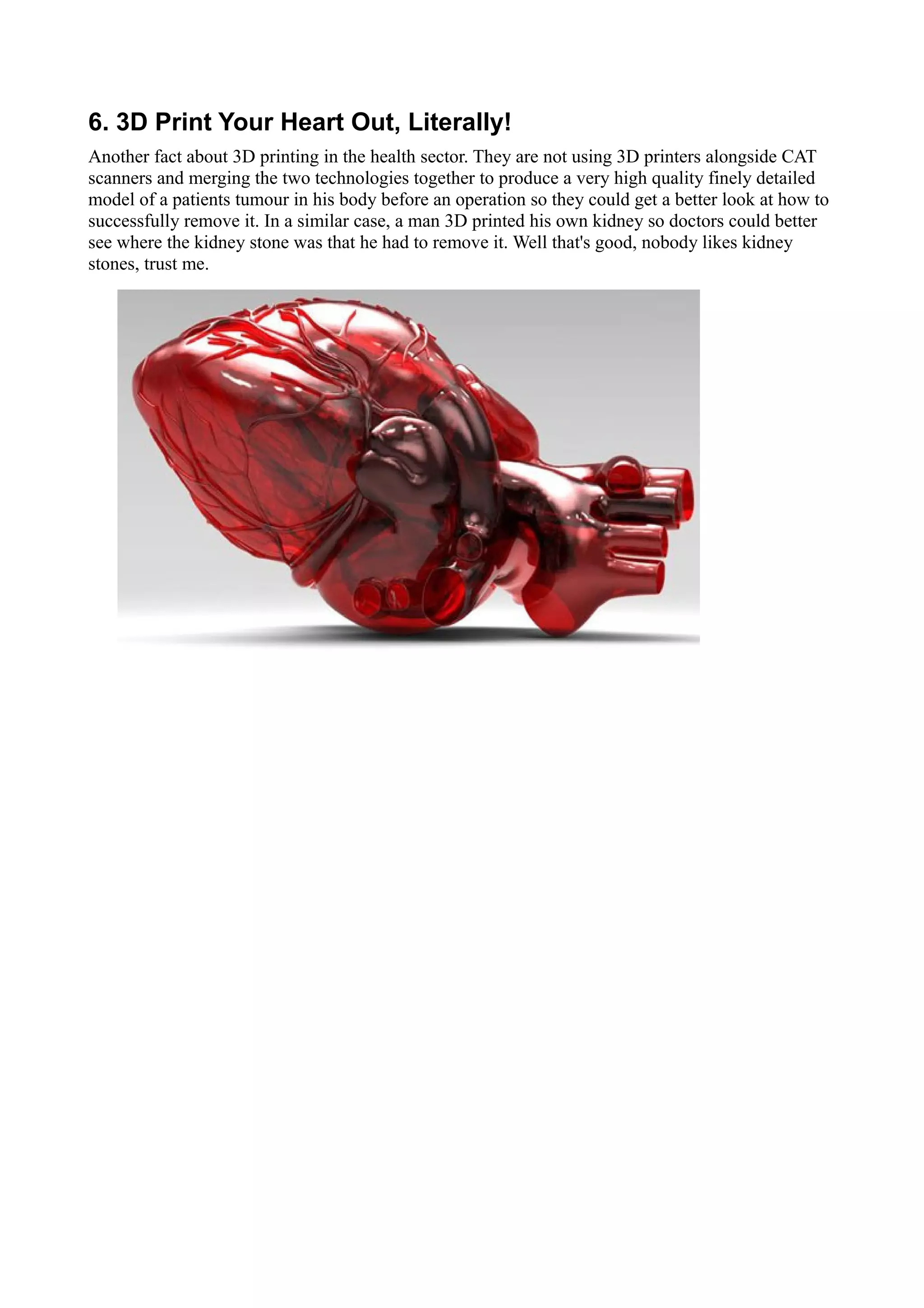 Top 10 3D Printer Facts and 3D Printed Things | PDF