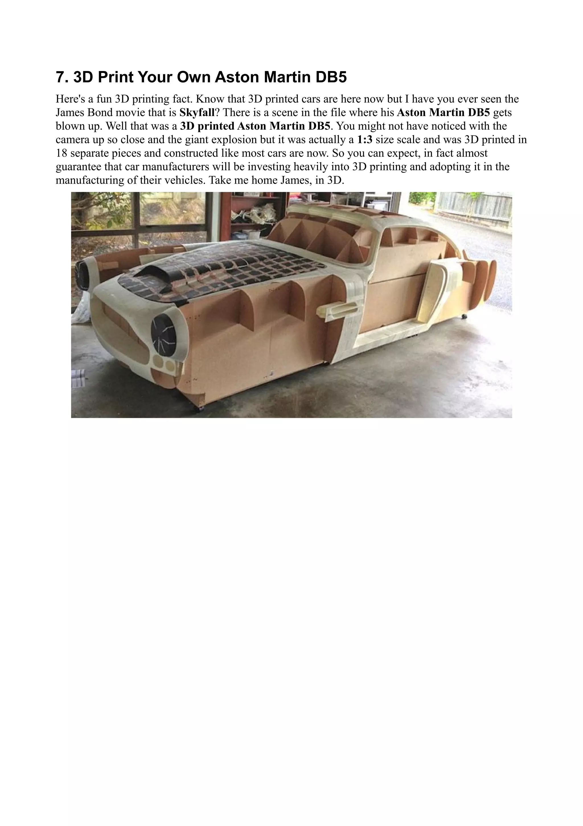 Top 10 3D Printer Facts and 3D Printed Things | PDF