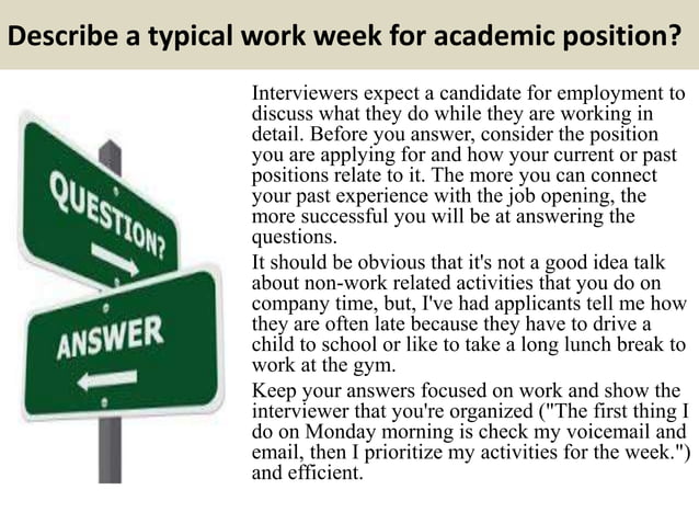 Top 10 academic interview questions and answers | PPT