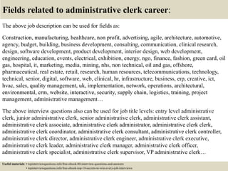 Top 10 administrative clerk interview questions and answers | PPTX