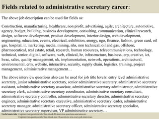 Top 10 administrative secretary interview questions and answers | PPTX