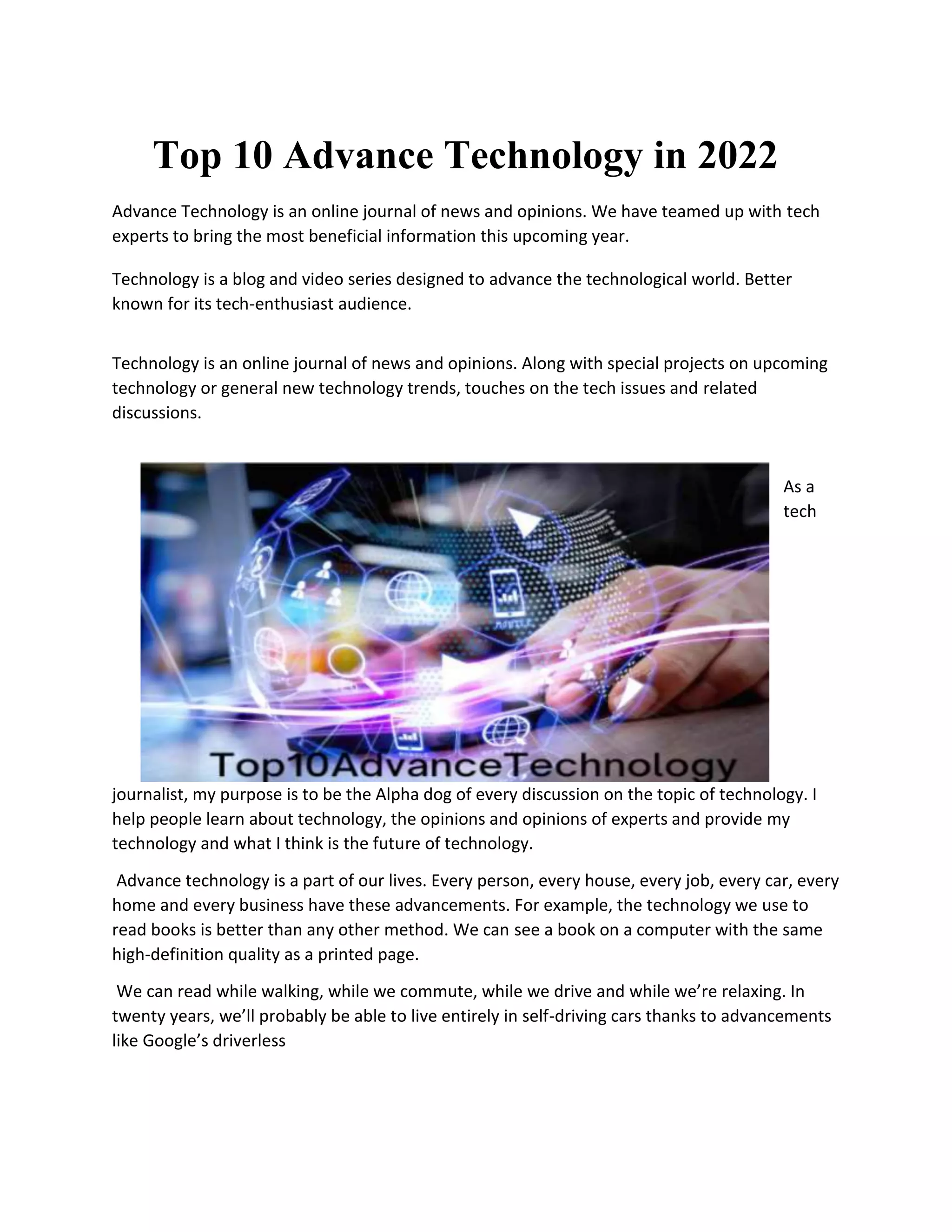 Top 10 Advance Technology in (2022).docx