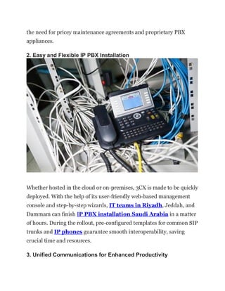 Top 10 Advantages of Installing 3CX IP PBX Solutions in Saudi Arabia.pdf