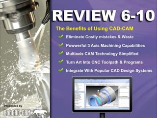 Top 10 Advantages to Using CAD-CAM Software for CNC Machining | PPTX