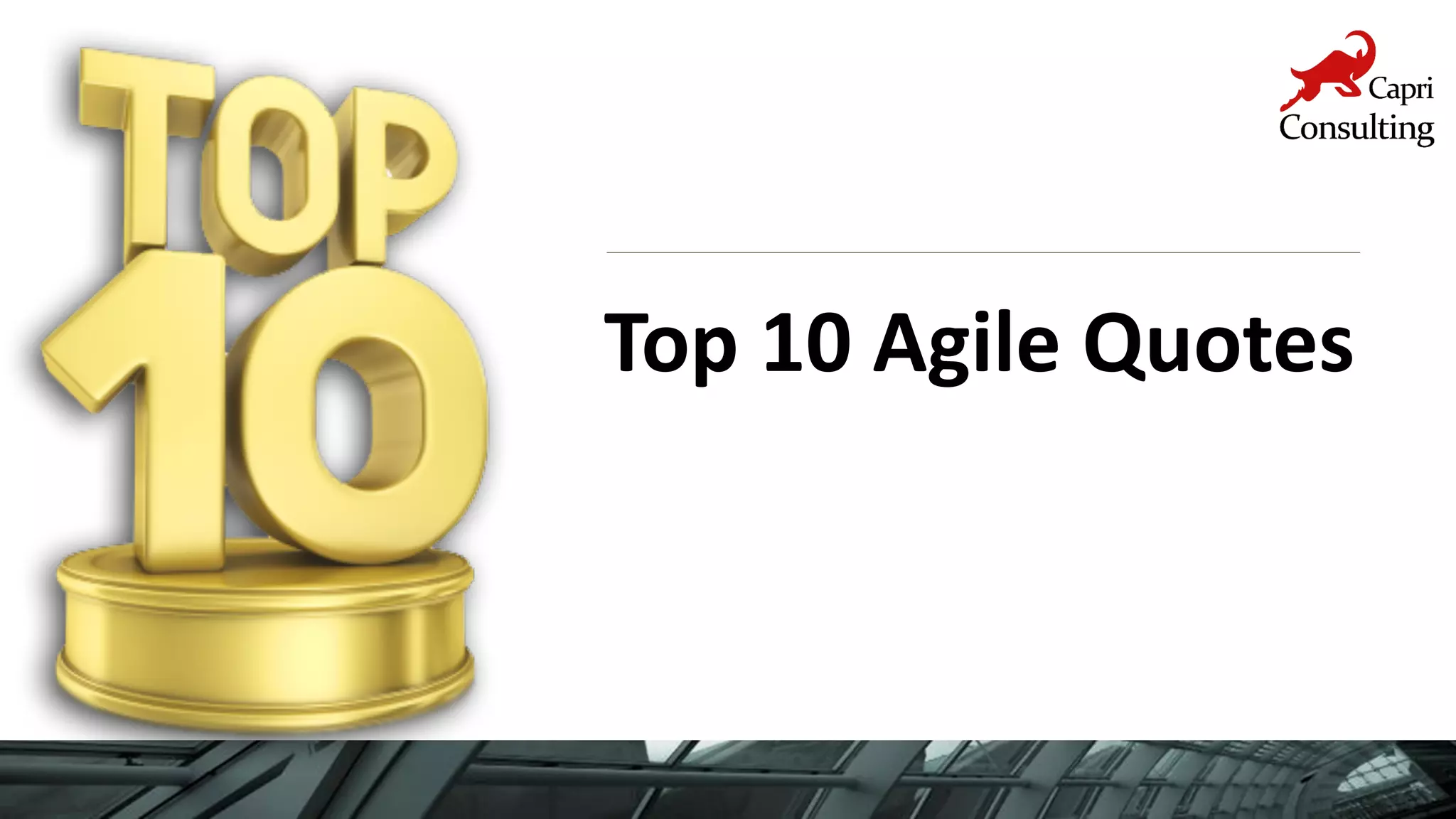 Top 10 agile transformation quotes | PPT