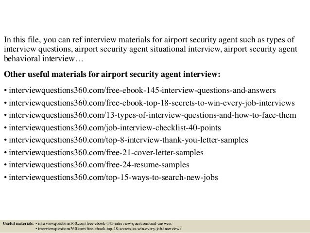 Top 10 airport security agent interview questions and answers