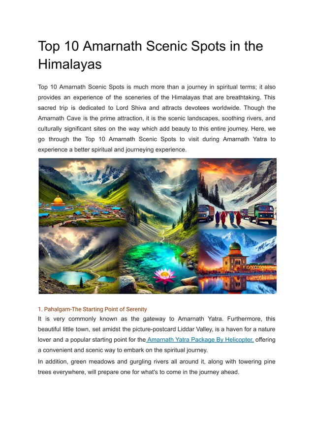 Top 10 Amarnath Scenic Spots in the Himalayas.pdf