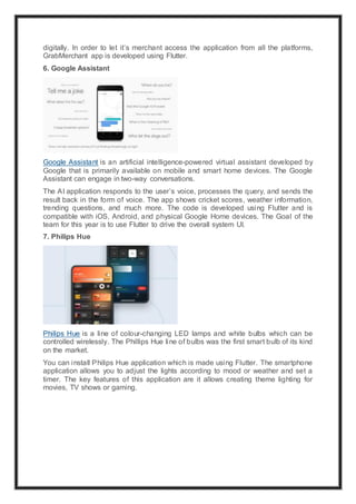 Top 10 amazing apps made using flutter framework | PDF