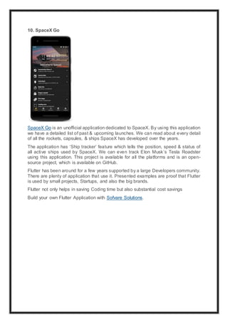 Top 10 amazing apps made using flutter framework | PDF