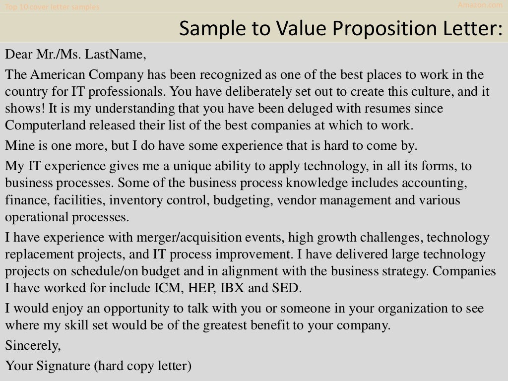Top 10 amazon.com cover letter samples