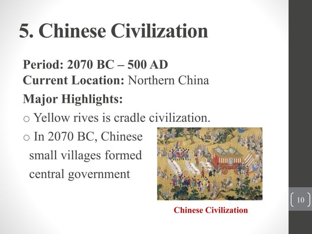 Top 10 ancient civilizations of world | PPTX