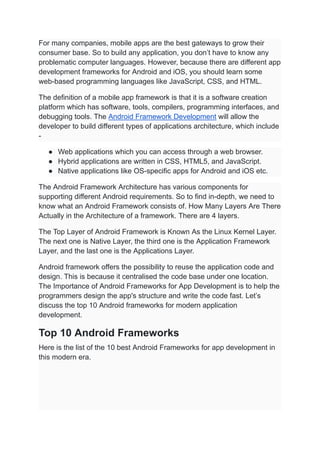 Top 10 Android Frameworks for Modern.pdf
