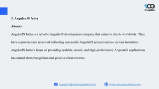 Top 10 AngularJS Development Companies in India for 2023 | PPT