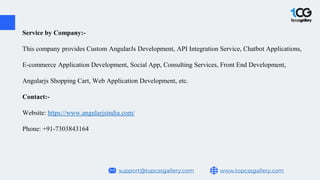 Top 10 AngularJS Development Companies in India for 2023 | PPT