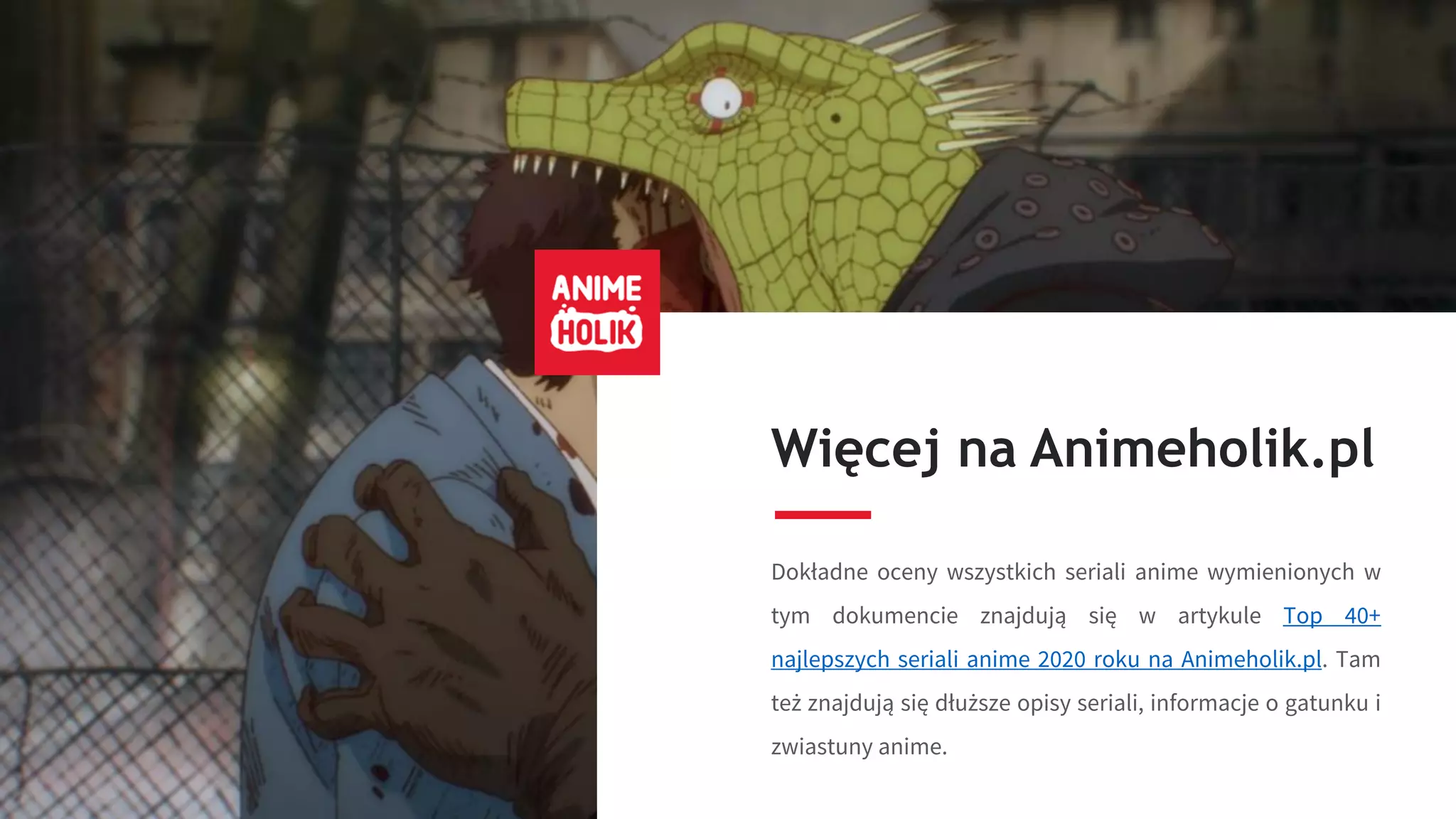 Top 10 anime 2020 roku wg serwisu Animeholik | PPT