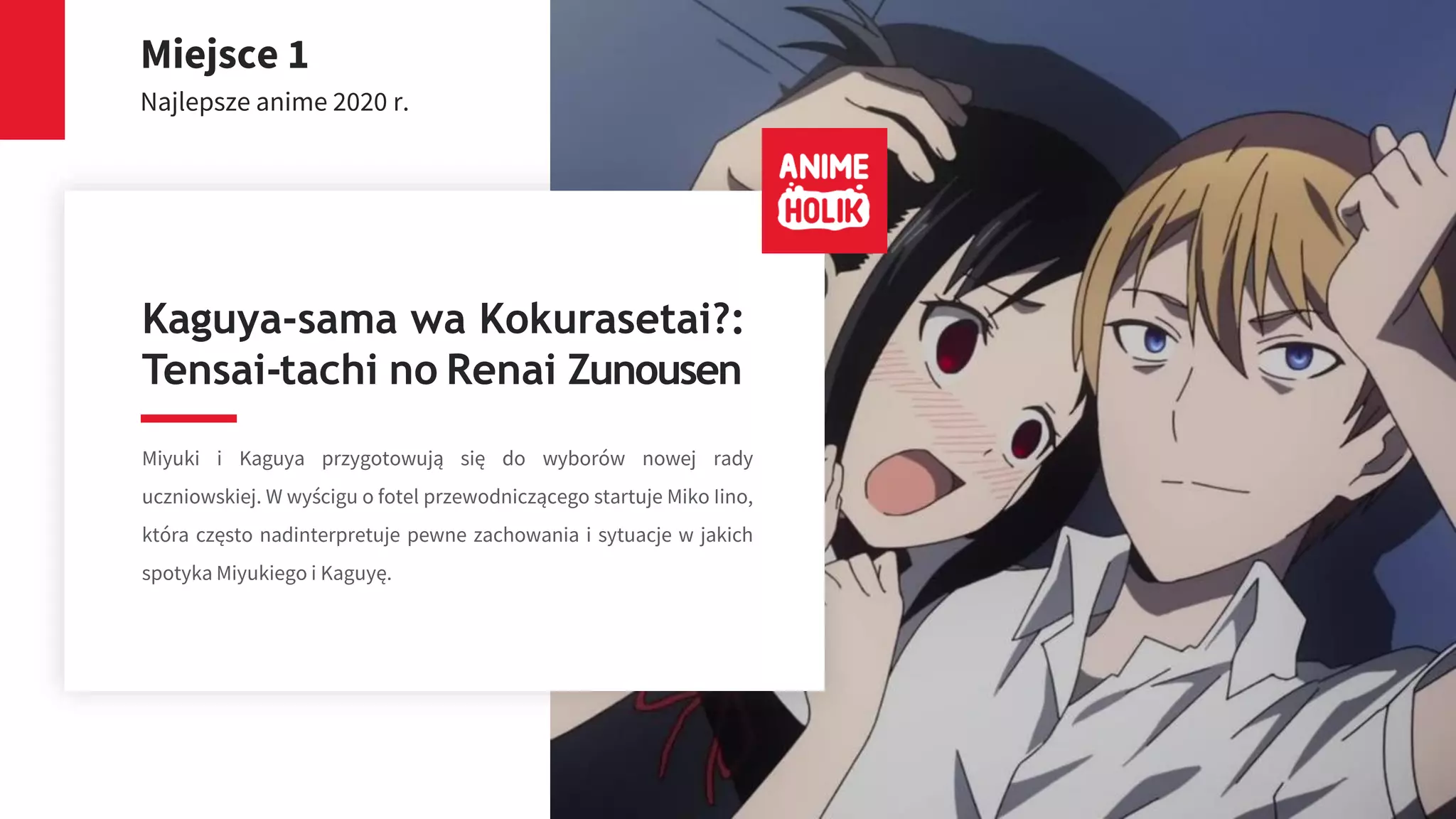 Top 10 anime 2020 roku wg serwisu Animeholik | PPT
