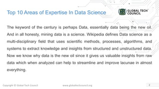 Top 10 areas of expertise in data science | PPT
