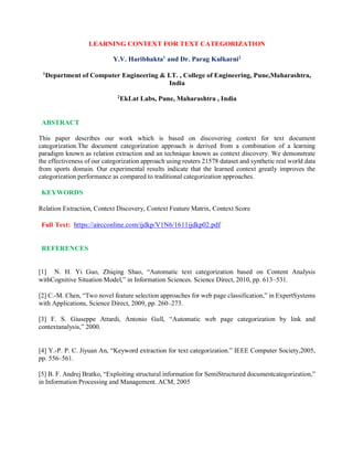 May 2022: Top 10 Read Articles in Data Mining & Knowledge Management Process | PDF