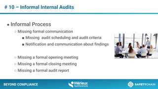 Best Auditing Practices: Top 10 Auditing Mistakes | PPTX