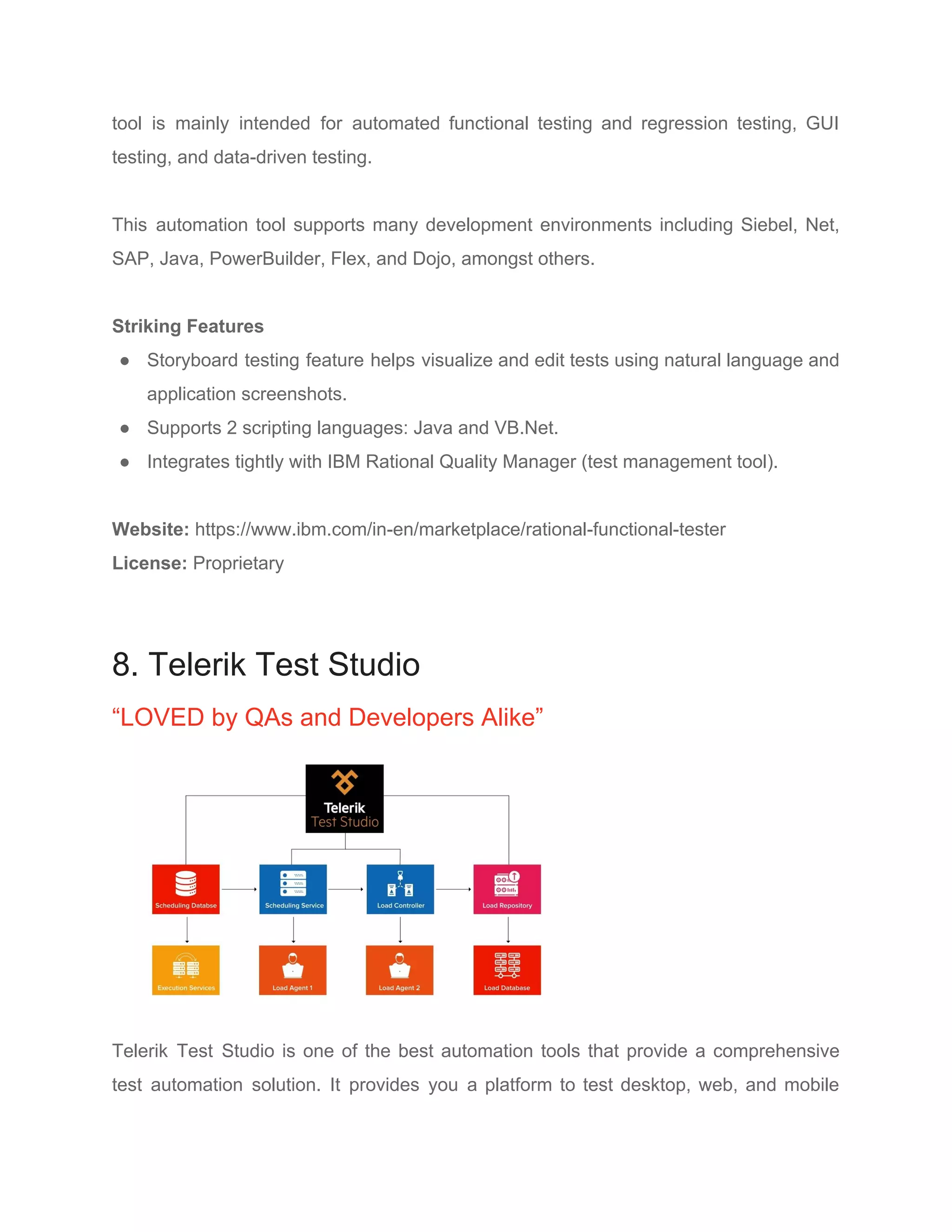 Top 10 Automation Testing Tools In 2020 Pdf