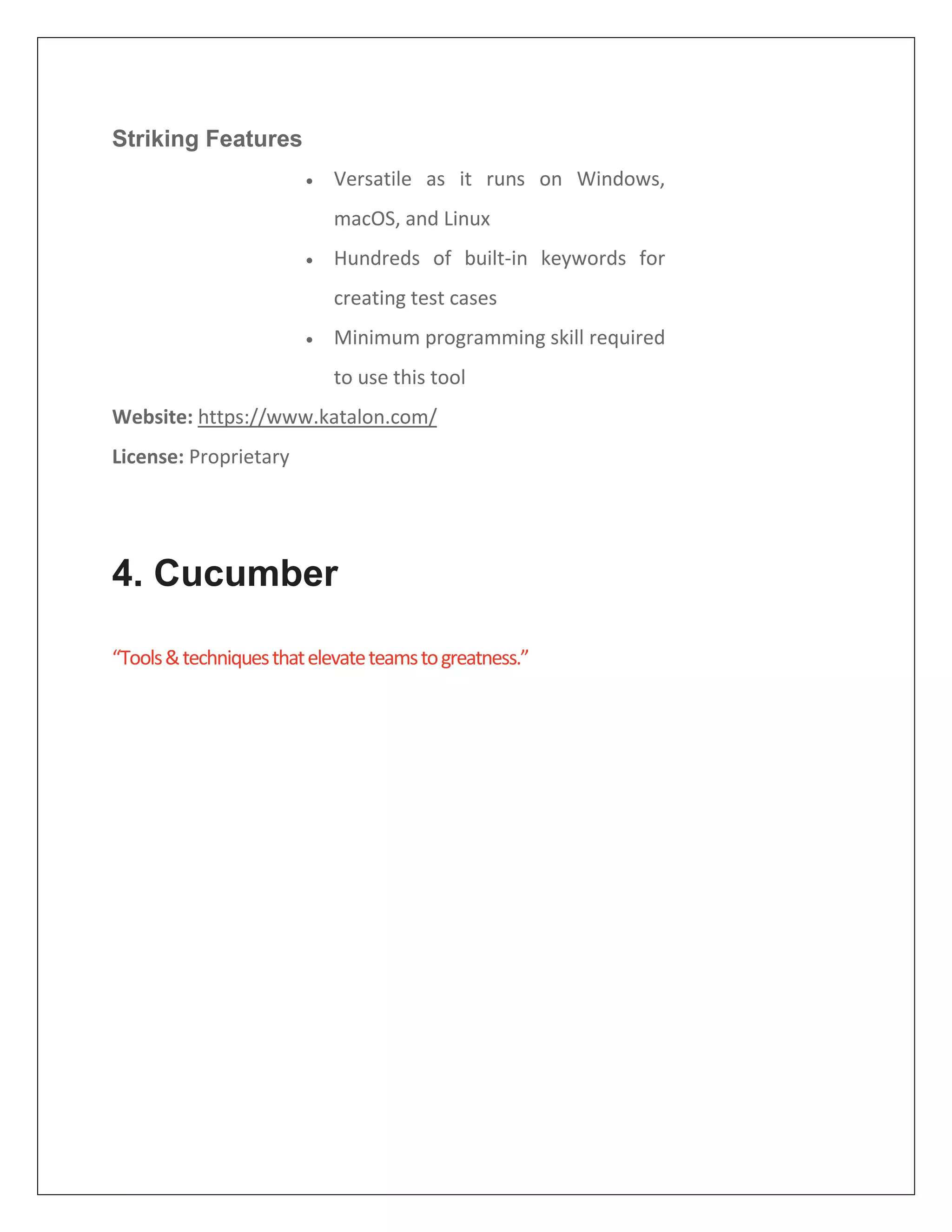 Top 10 Automation Testing Tools In 2020 Pdf