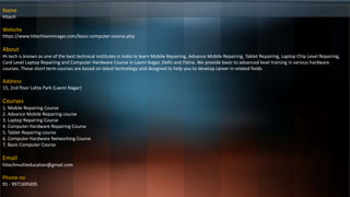 Top 10 basic computer courses in Delhi | PPT