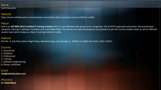 Top 10 basic computer courses in Delhi | PPT