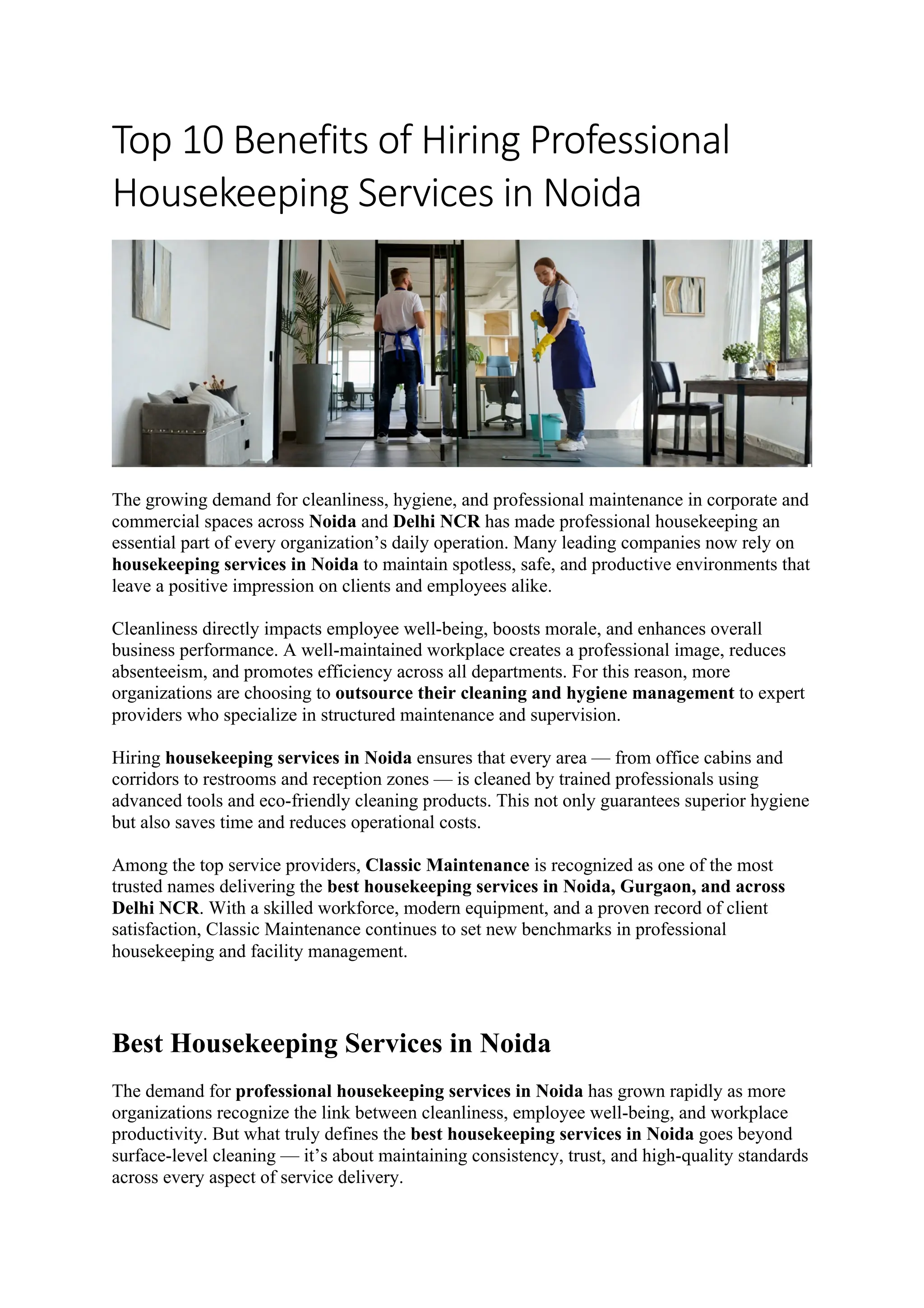 Top 10 Benefits of Hiring Professional Housekeeping Services in Noida.pdf