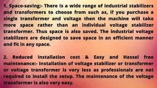 Top 10 Benefits of Servo Voltage Stabilizers and Transformers for Your ...