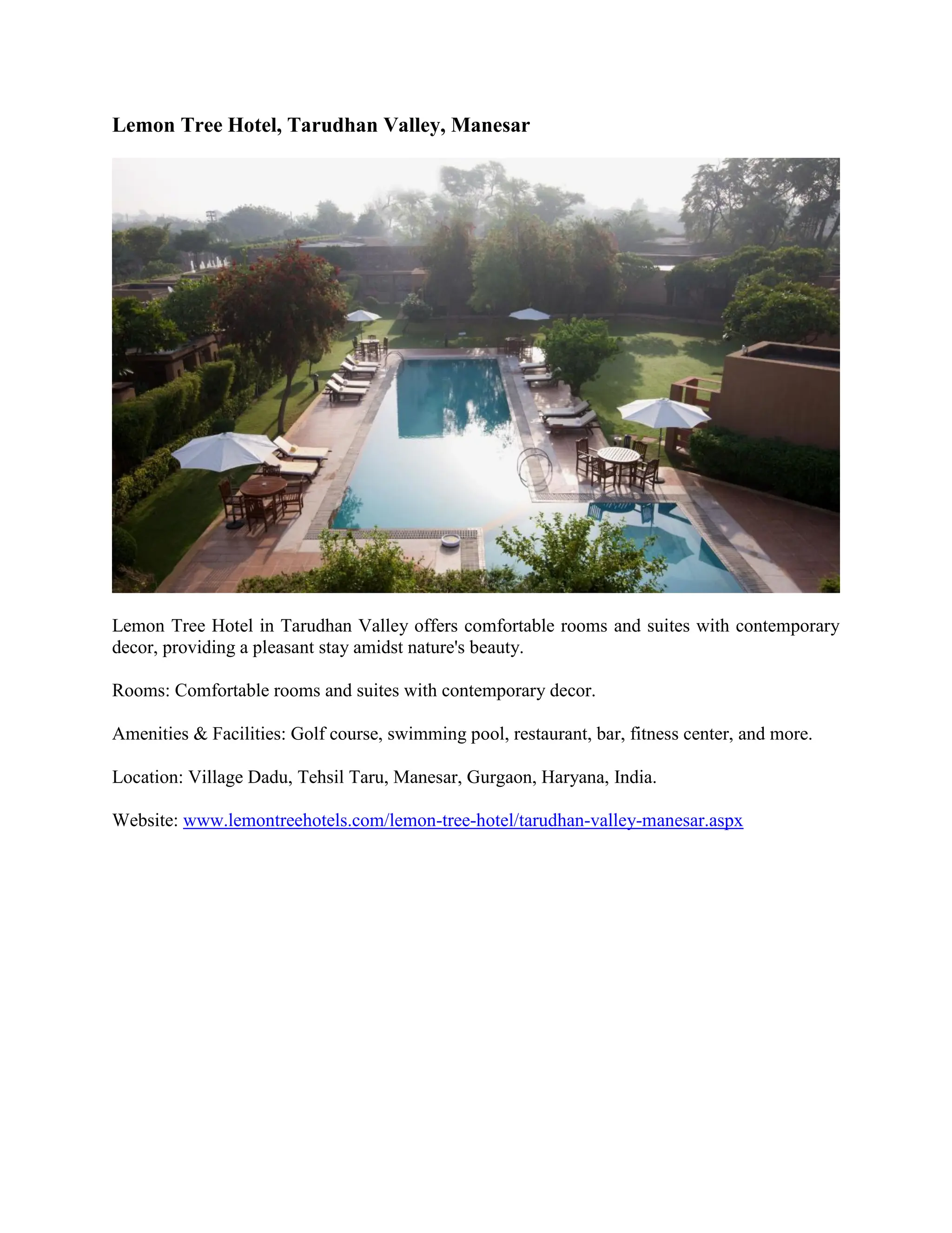 Top 10 Best Ethnic Village Resorts in Manesar Gurgaon.pdf