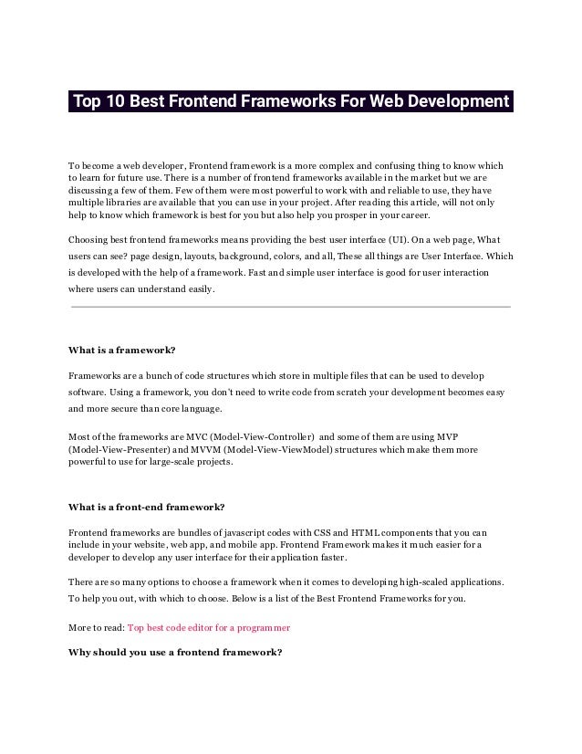 Top 10 Best Frontend Frameworks For Web Development.pdf
