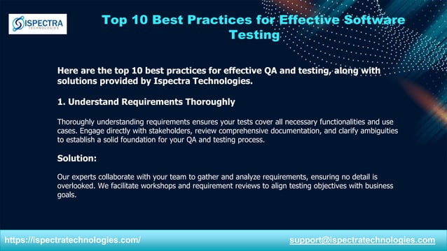 Top 10 Best Practices For Effective Software Testingpdf