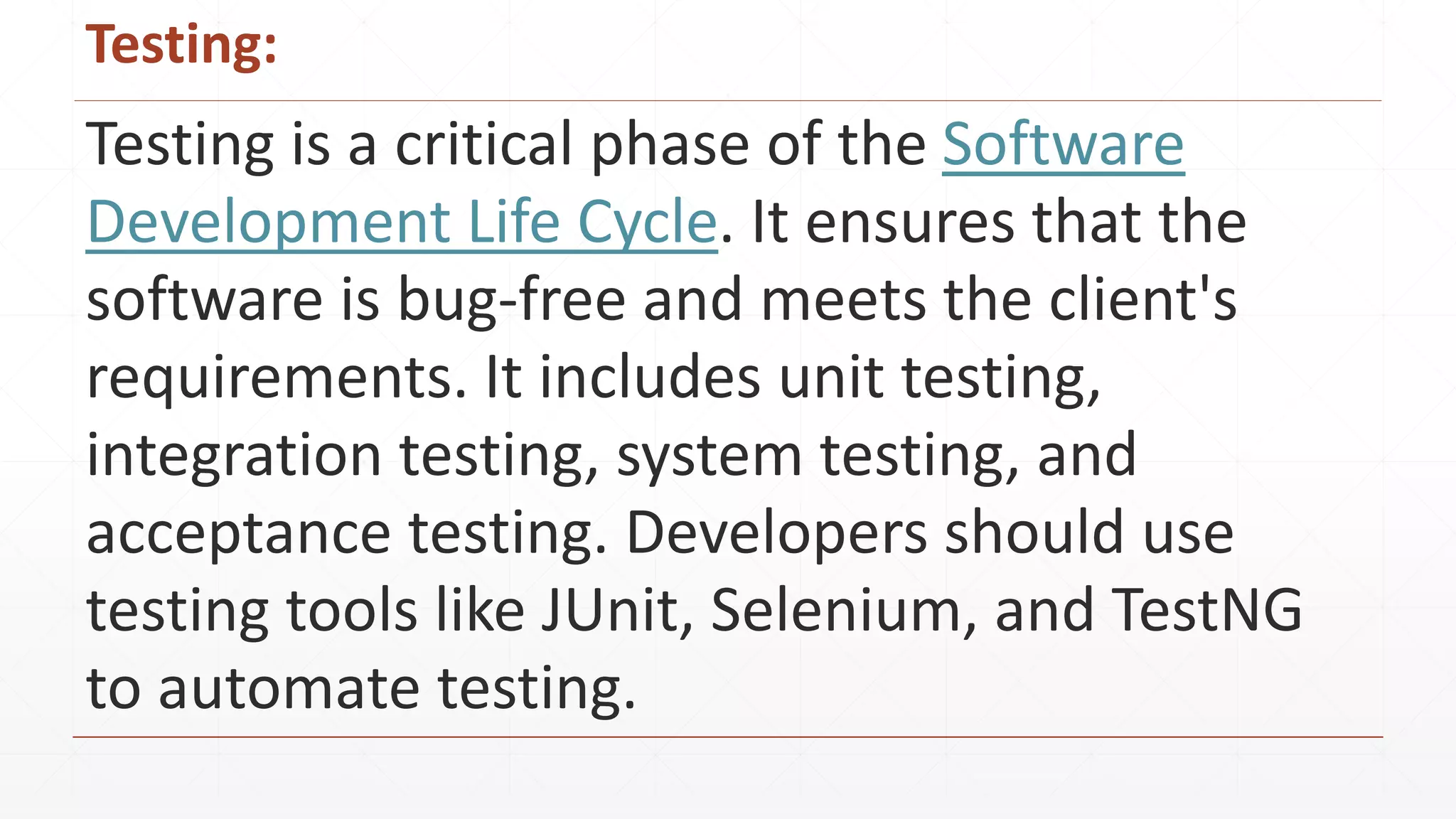 Top 10 Best Practices for Software Development Life Cycle | PPTX